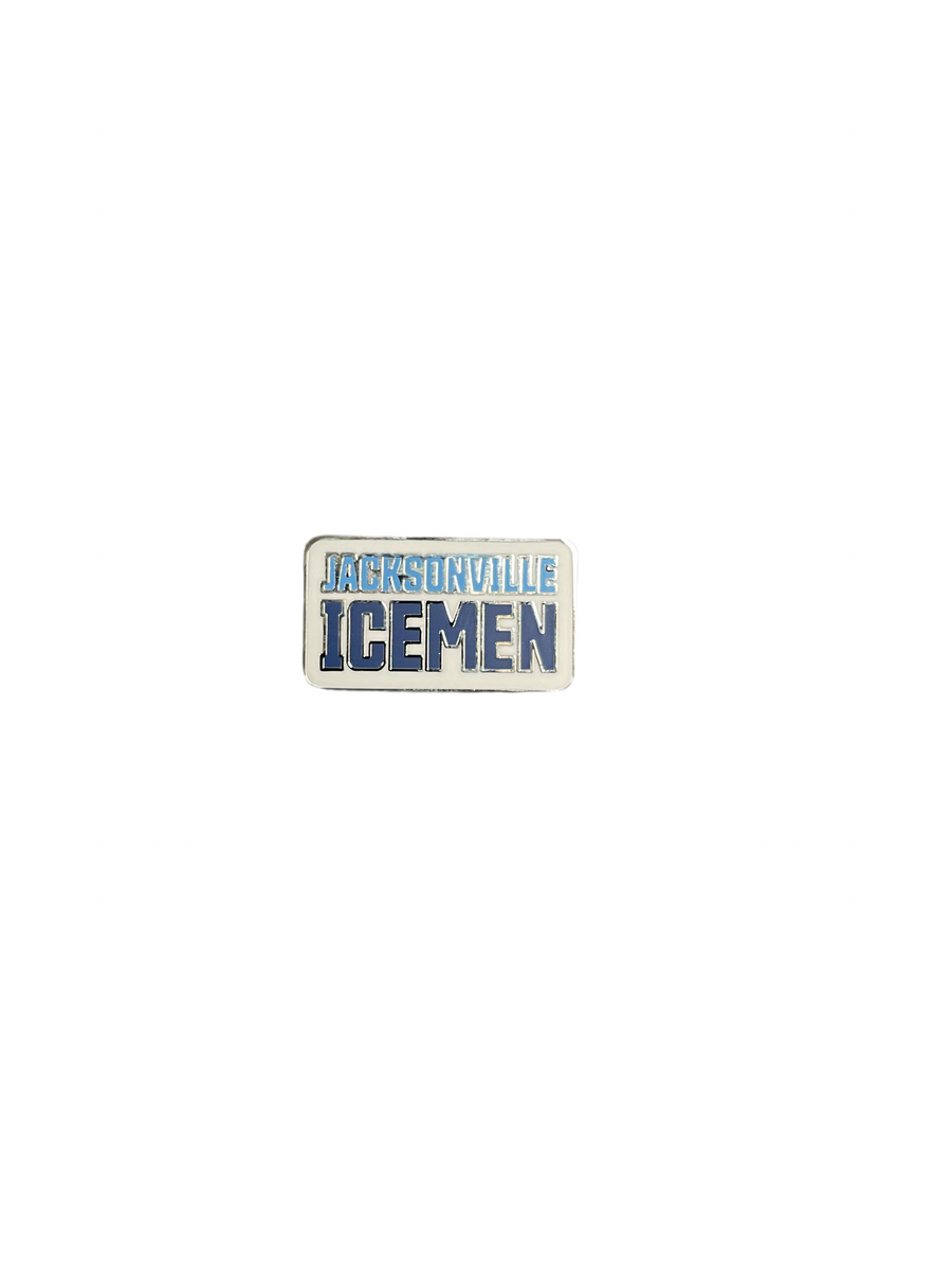 Jacksonville Icemen 1.25" Wordmark Logo Hard Enamel Lapel Pin ...